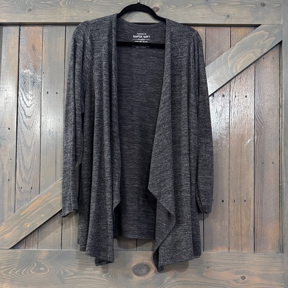 torrid | Sweaters | Torrid Dark Gray Open Front Cardigan | Poshmark